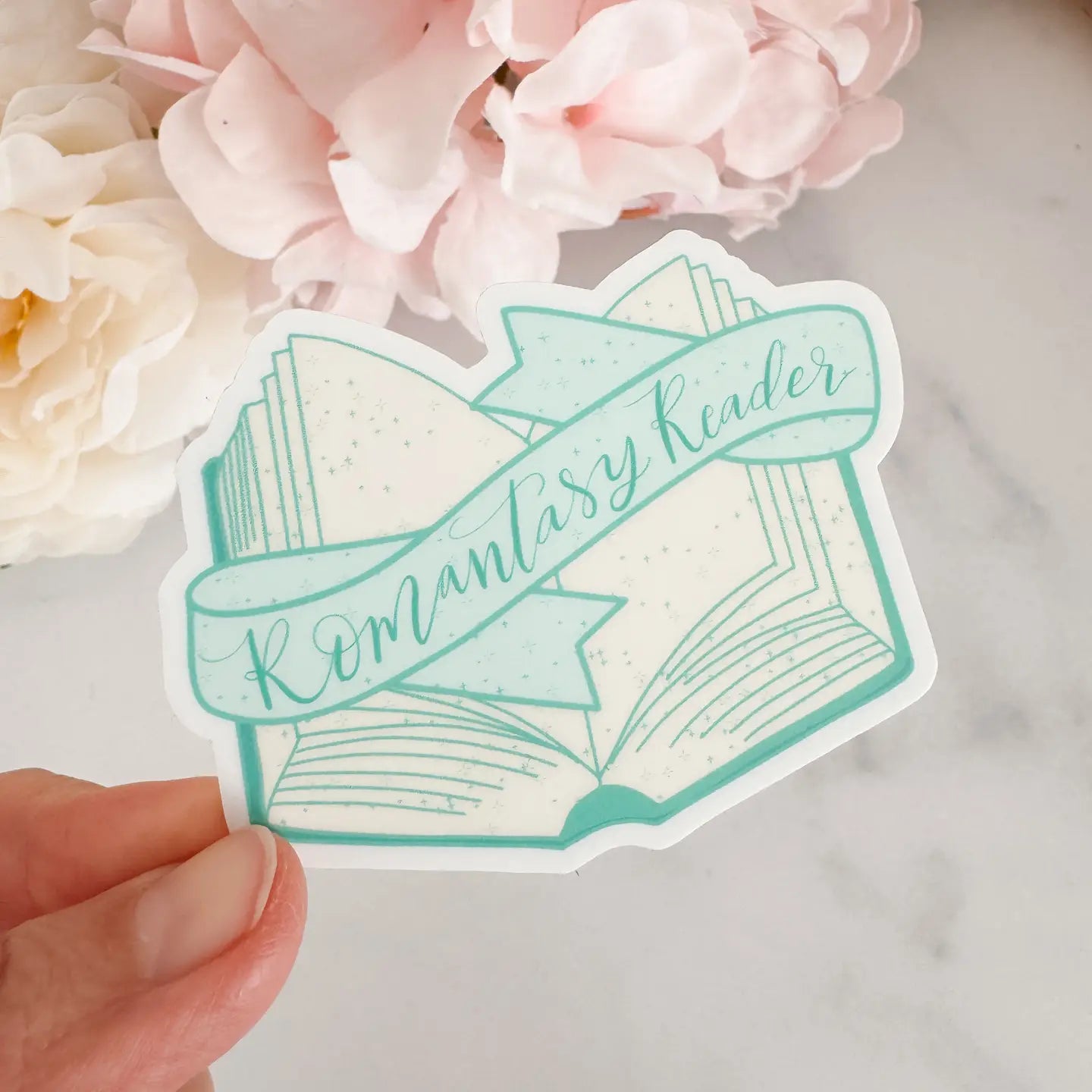 Romantasy Reader Book Green Sticker Decal – Wildflower Paper Company