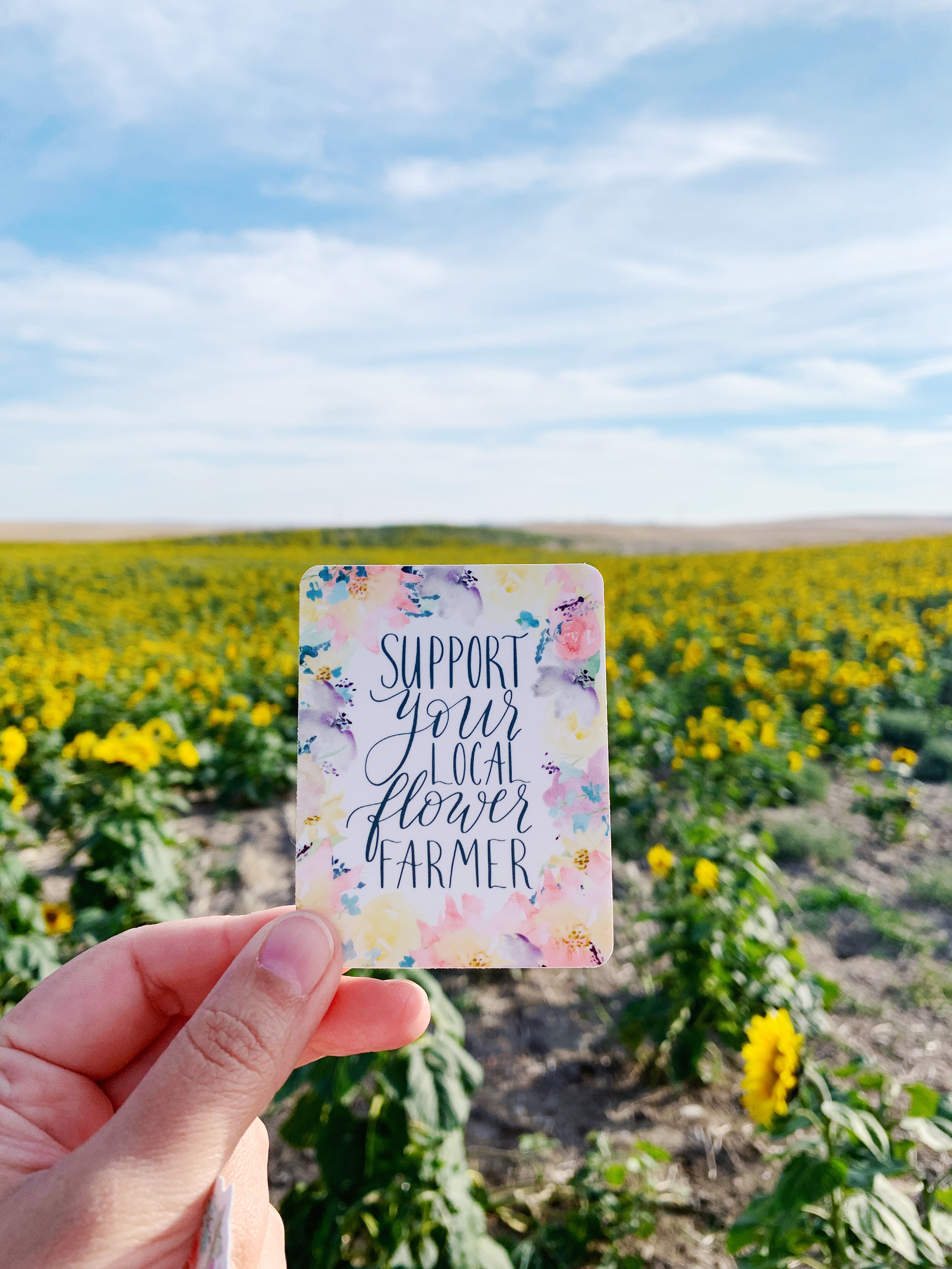 Support Your Local Flower Farmer Sticker Decal – Wildflower Paper Company