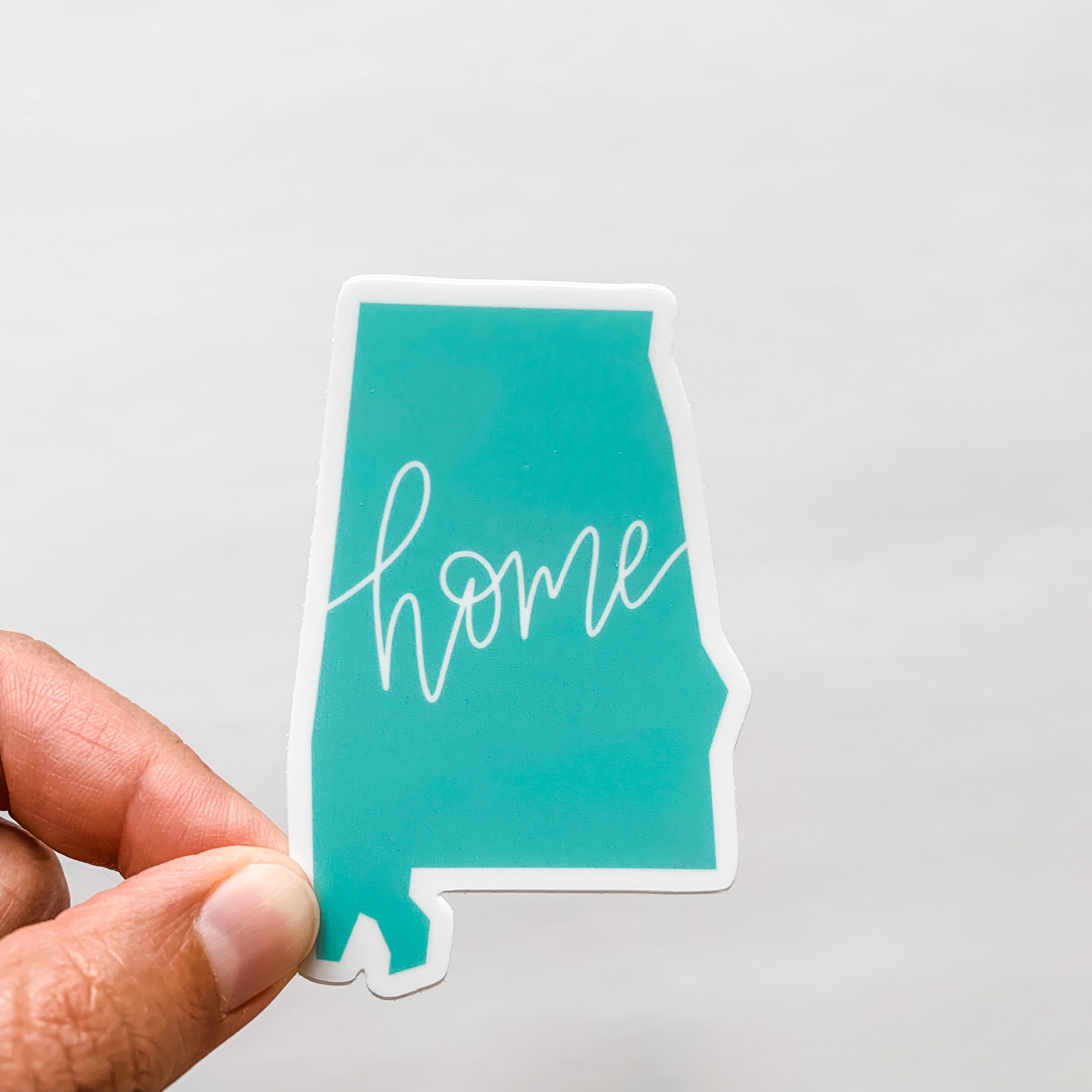 Alabama State Home Mint Green Sticker Decal – Wildflower Paper Company