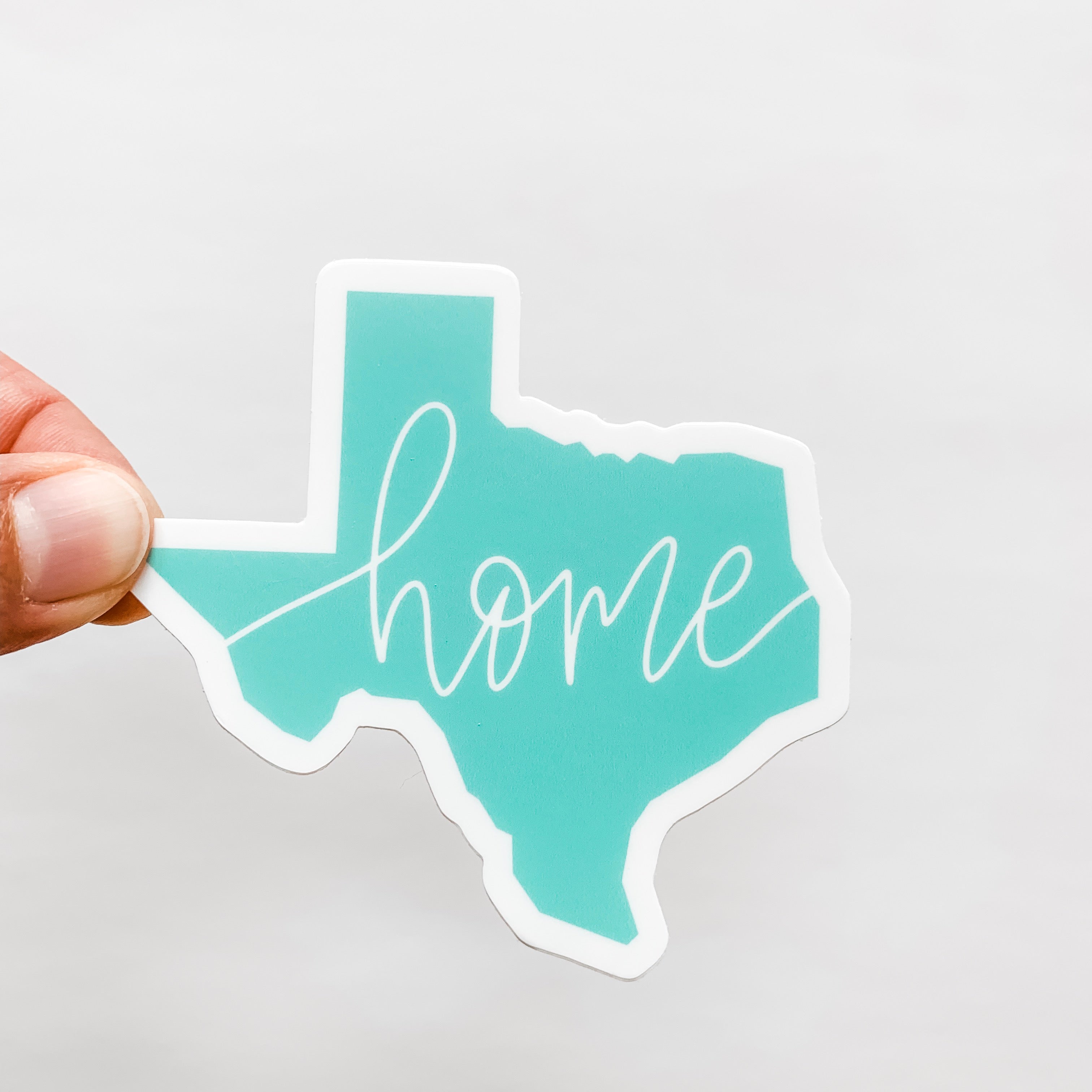 Texas State Home Mint Green Sticker Decal – Wildflower Paper Company