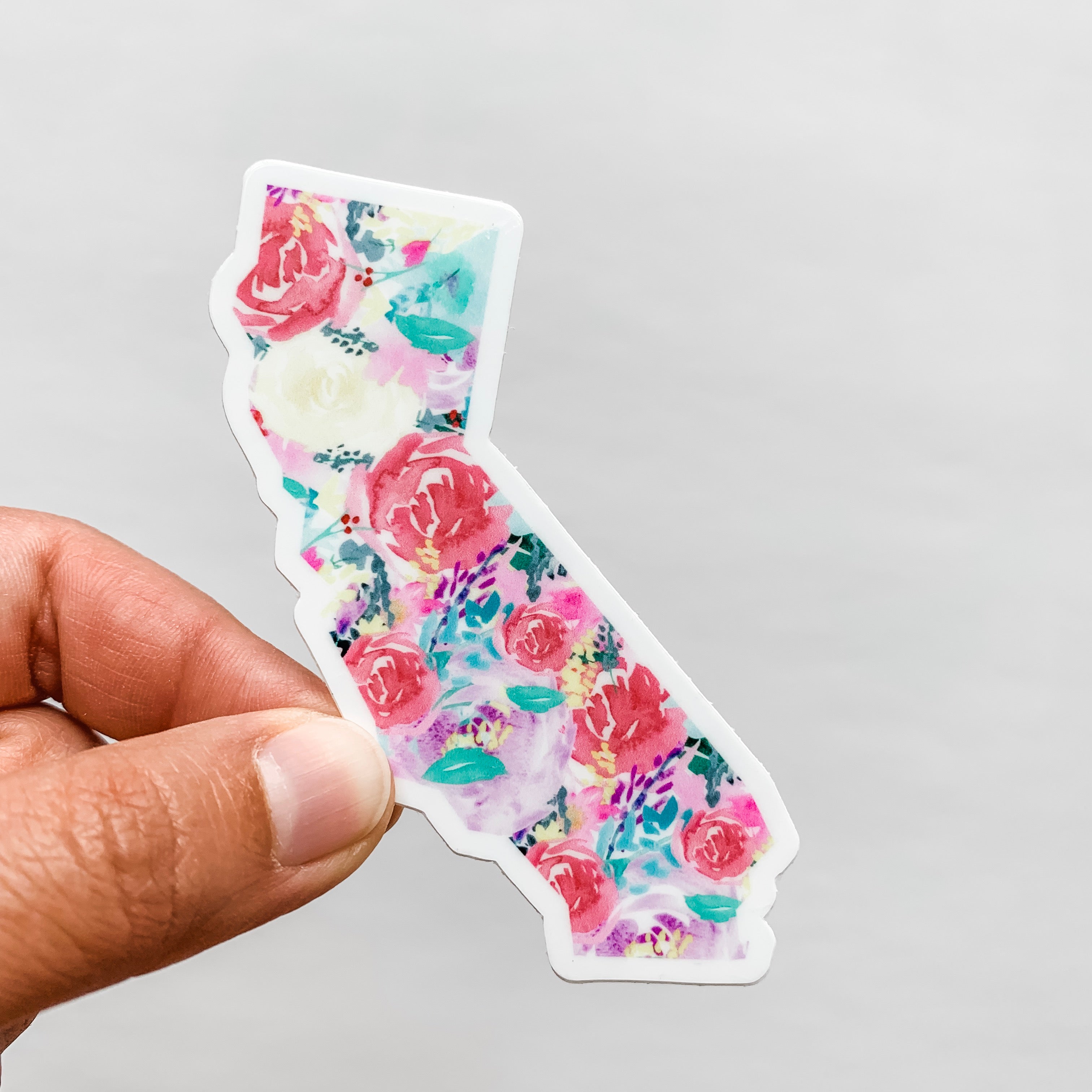 California State Bright Floral Sticker Decal – Wildflower Paper Company