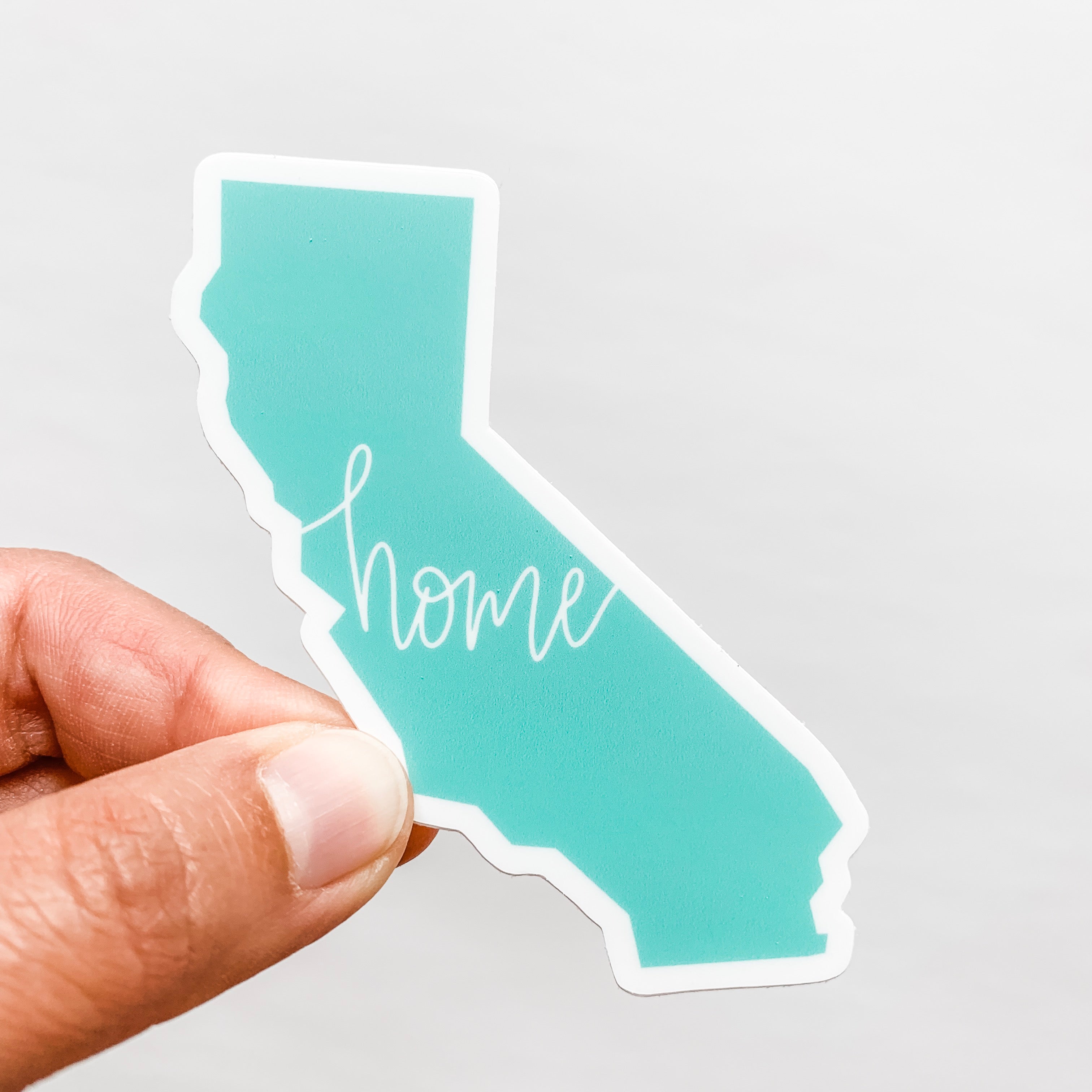 California State Home Mint Green Sticker Decal – Wildflower Paper Company