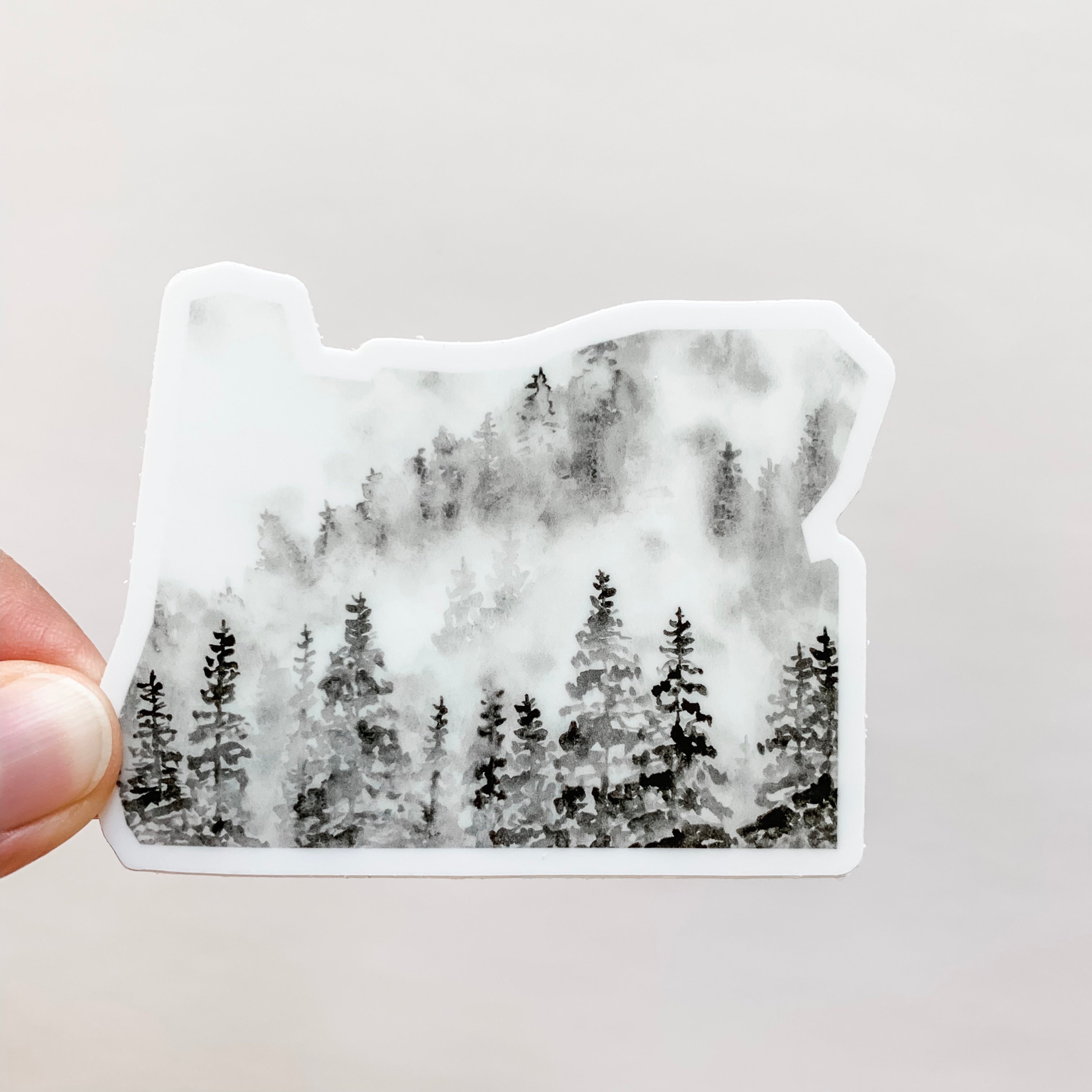Oregon State Forest Black Sticker Decal – Wildflower Paper Company