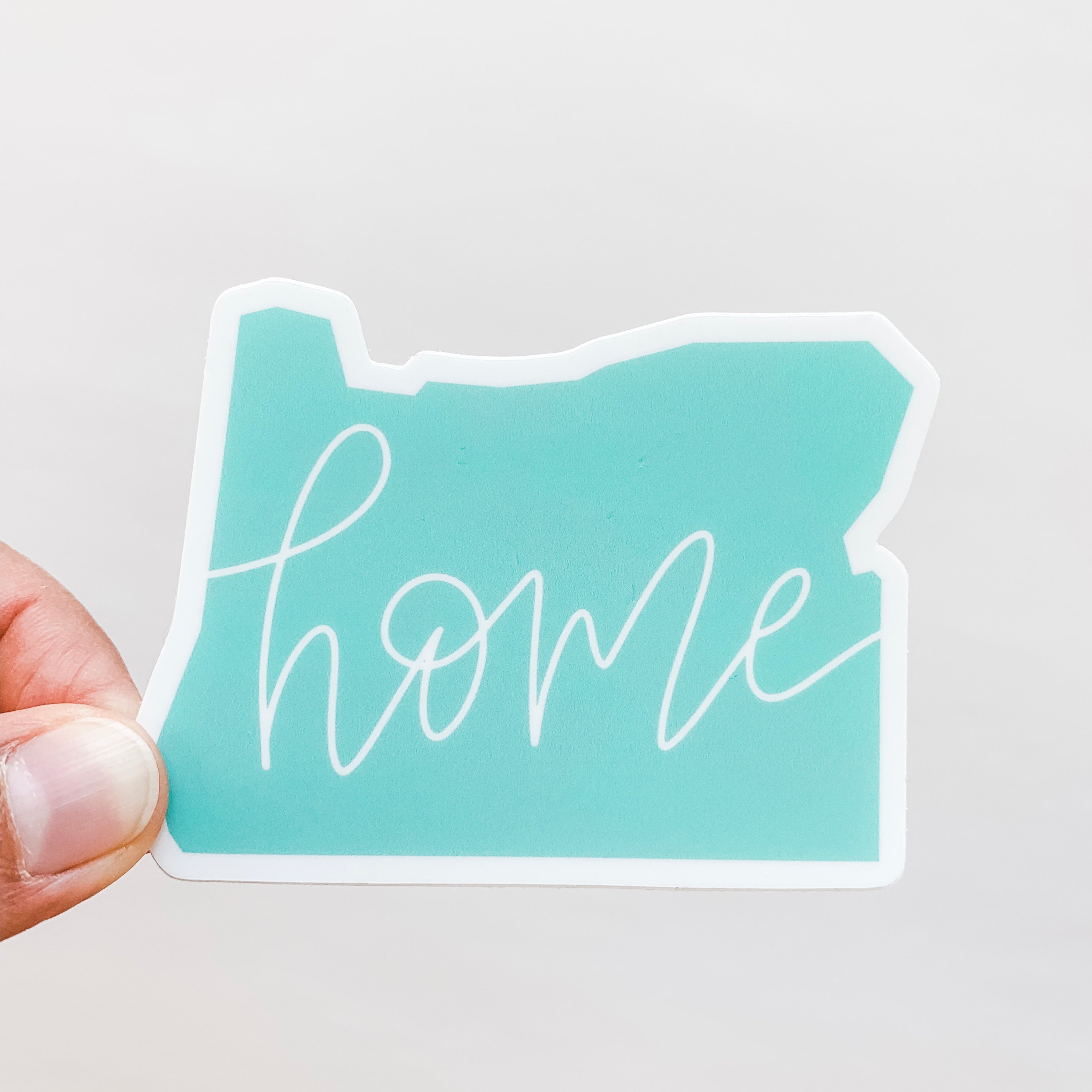 Oregon State Home Mint Green Sticker Decal – Wildflower Paper Company