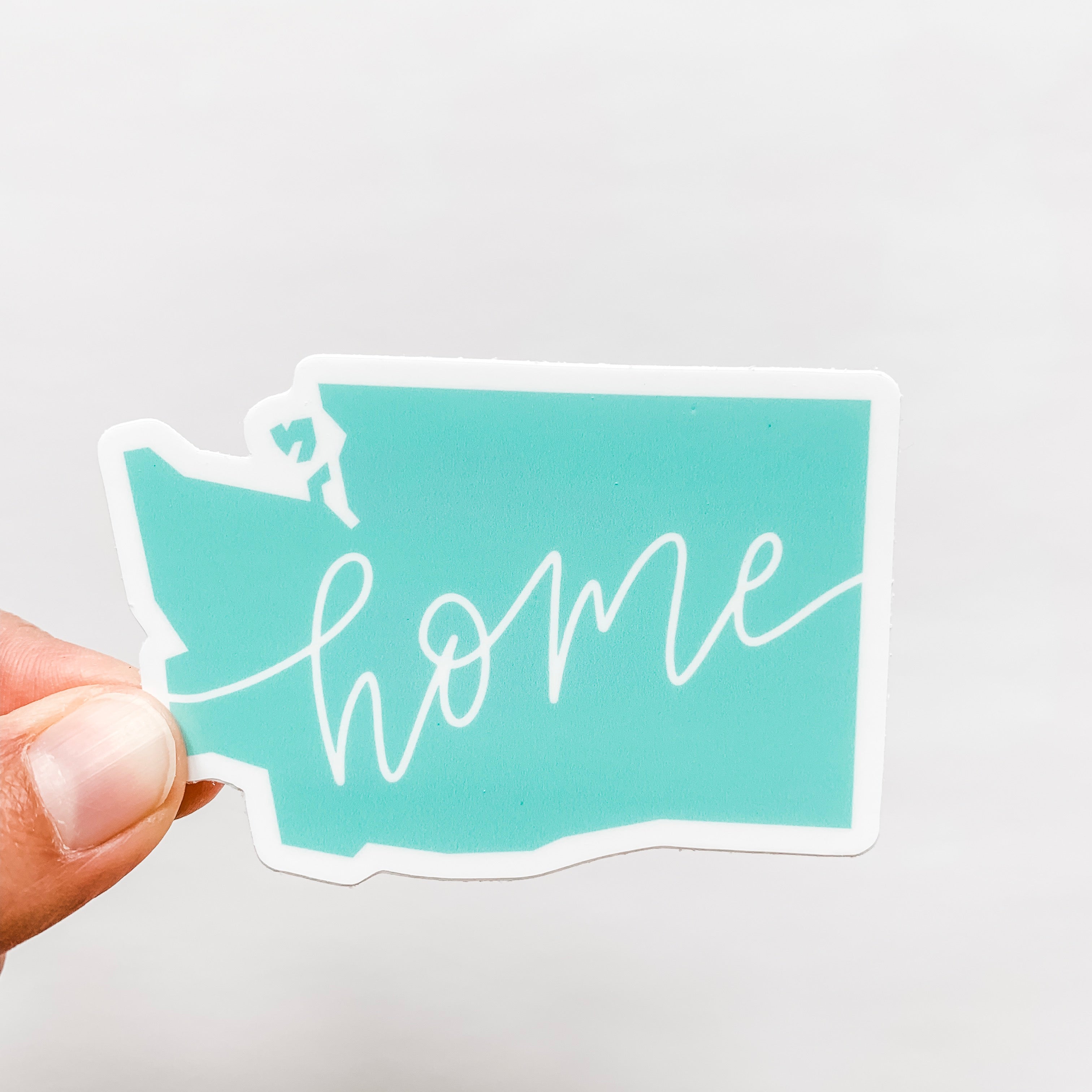 Washington State Home Mint Green Sticker Decal – Wildflower Paper Company