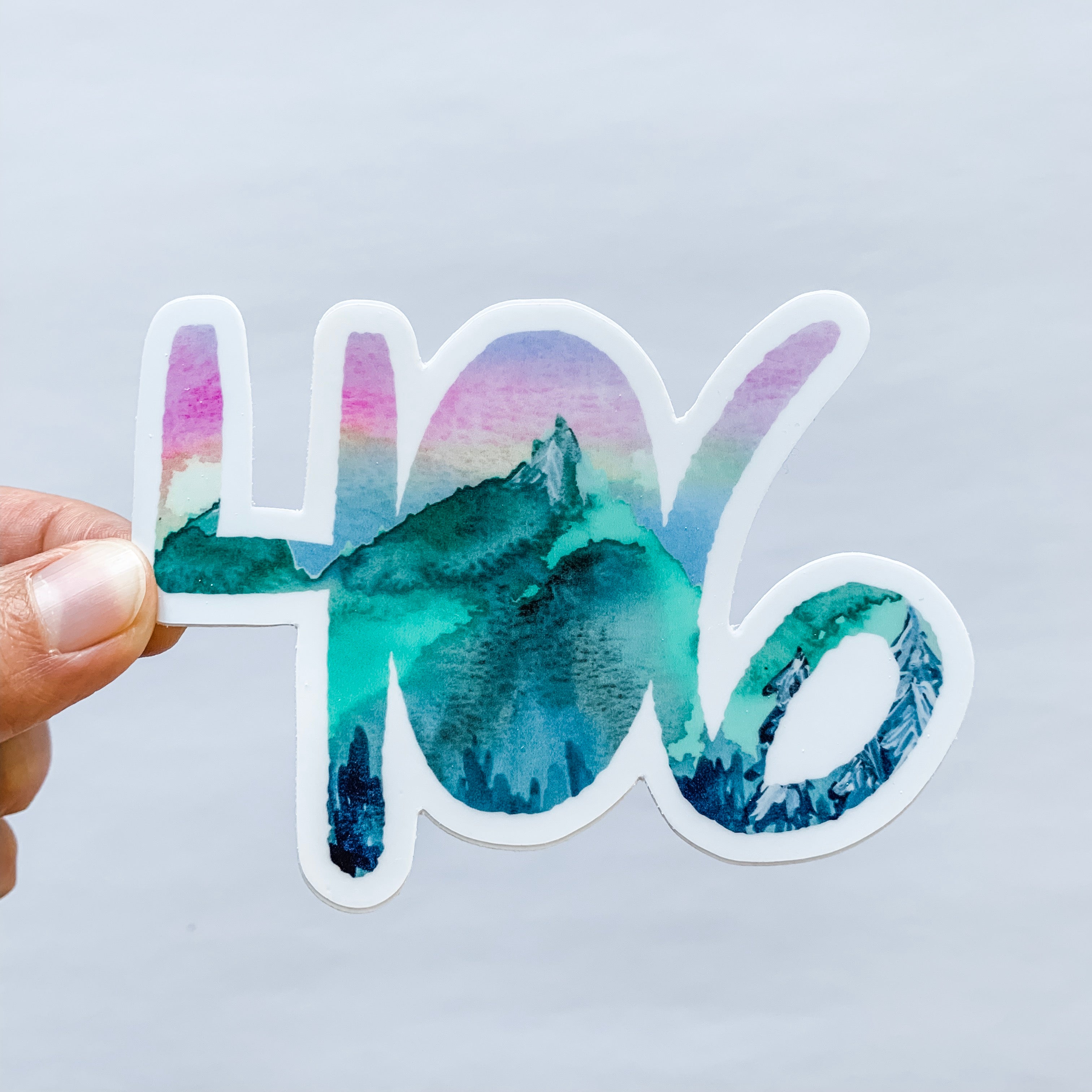 Montana State 406 Mountains Sticker Decal – Wildflower Paper Company