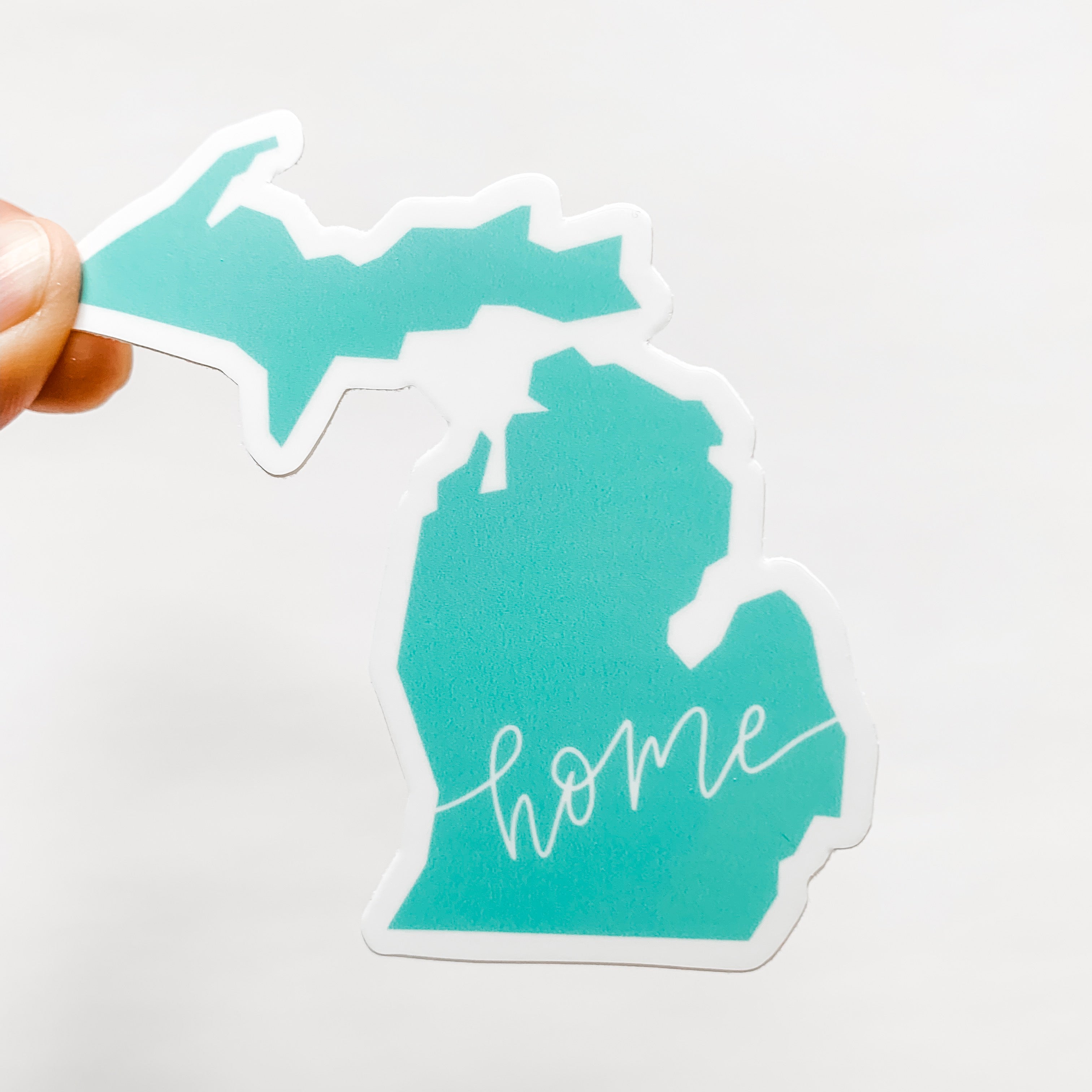 Michigan State Home Mint Green Sticker Decal – Wildflower Paper Company