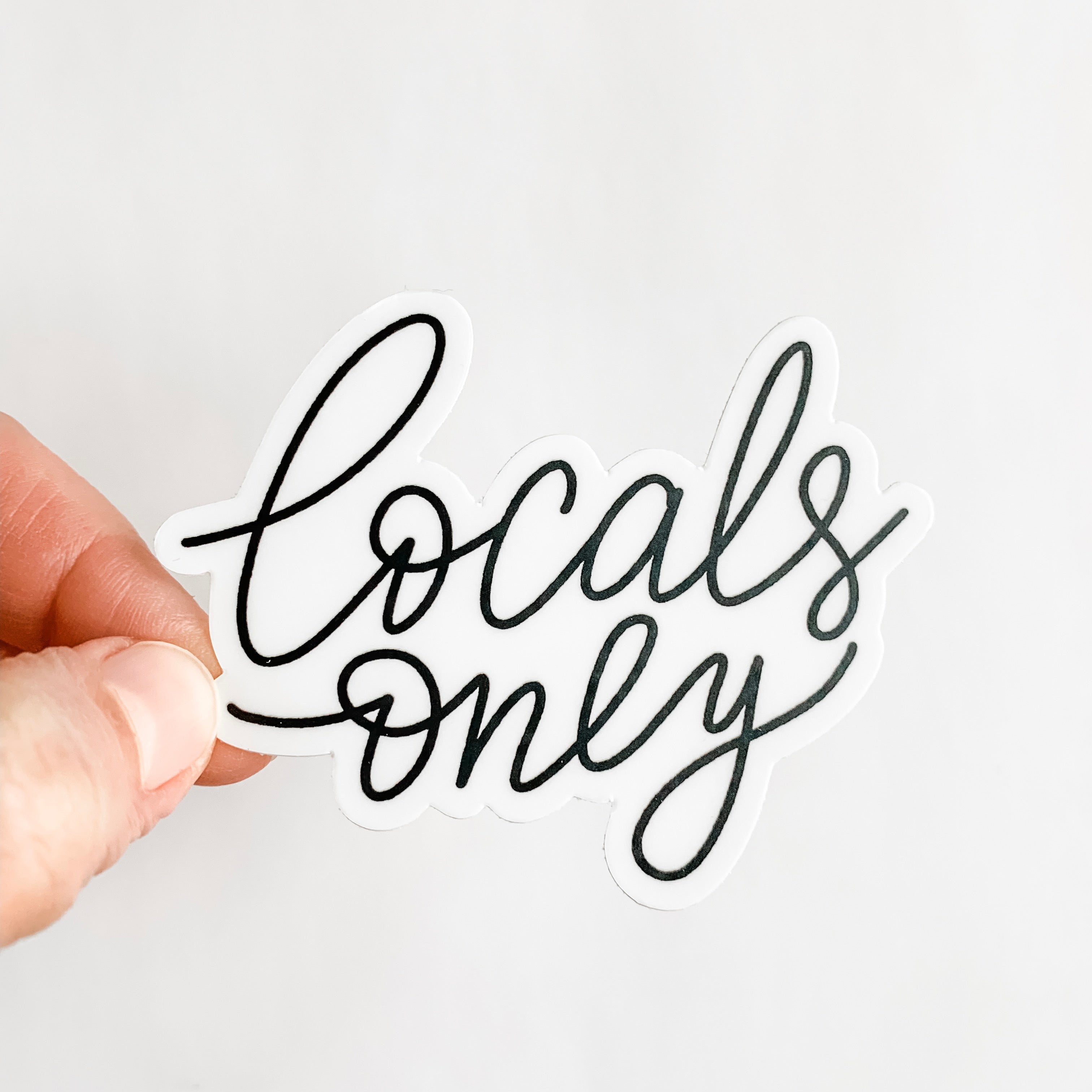 Locals Only Sticker Decal – Wildflower Paper Company