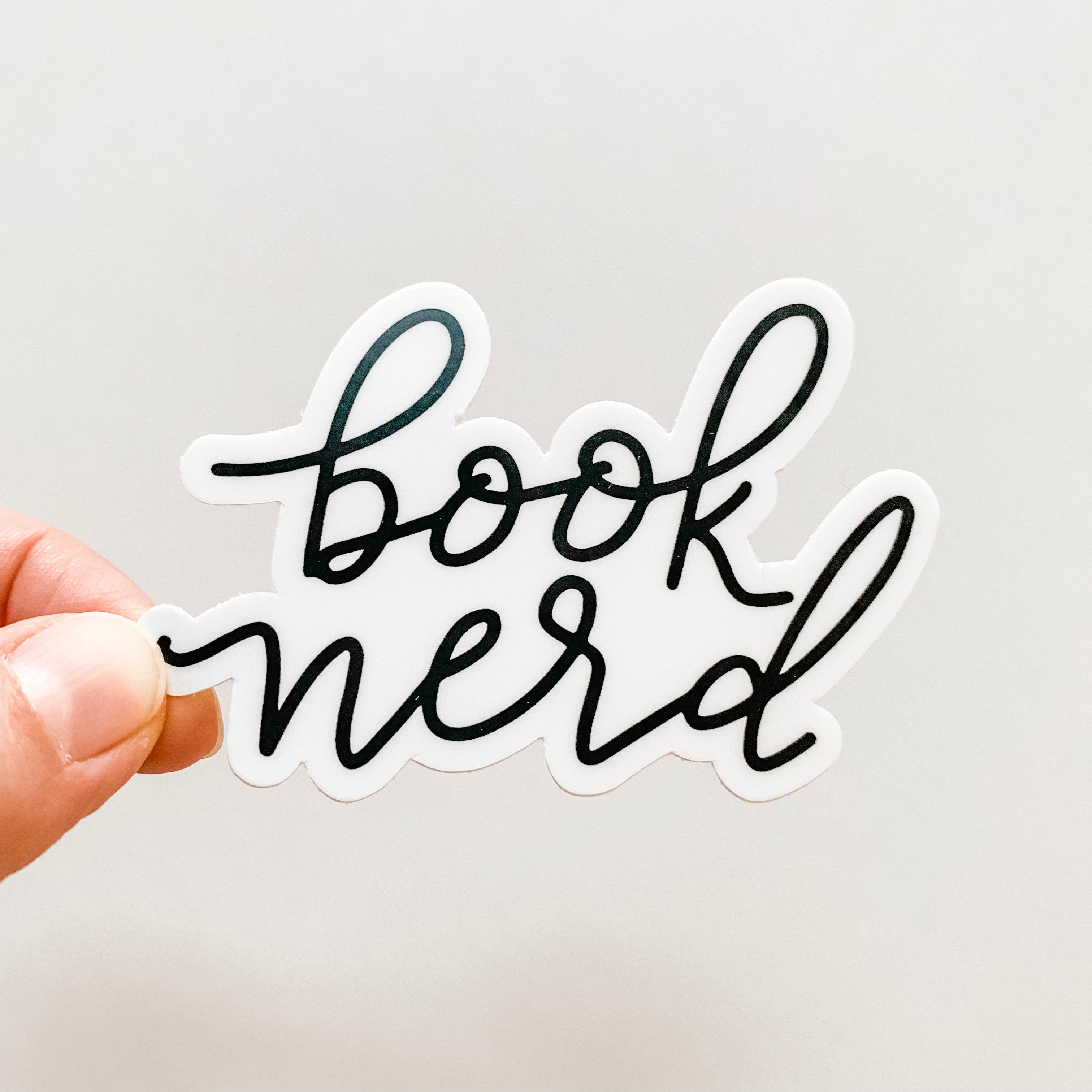 Book Nerd Sticker Decal – Wildflower Paper Company