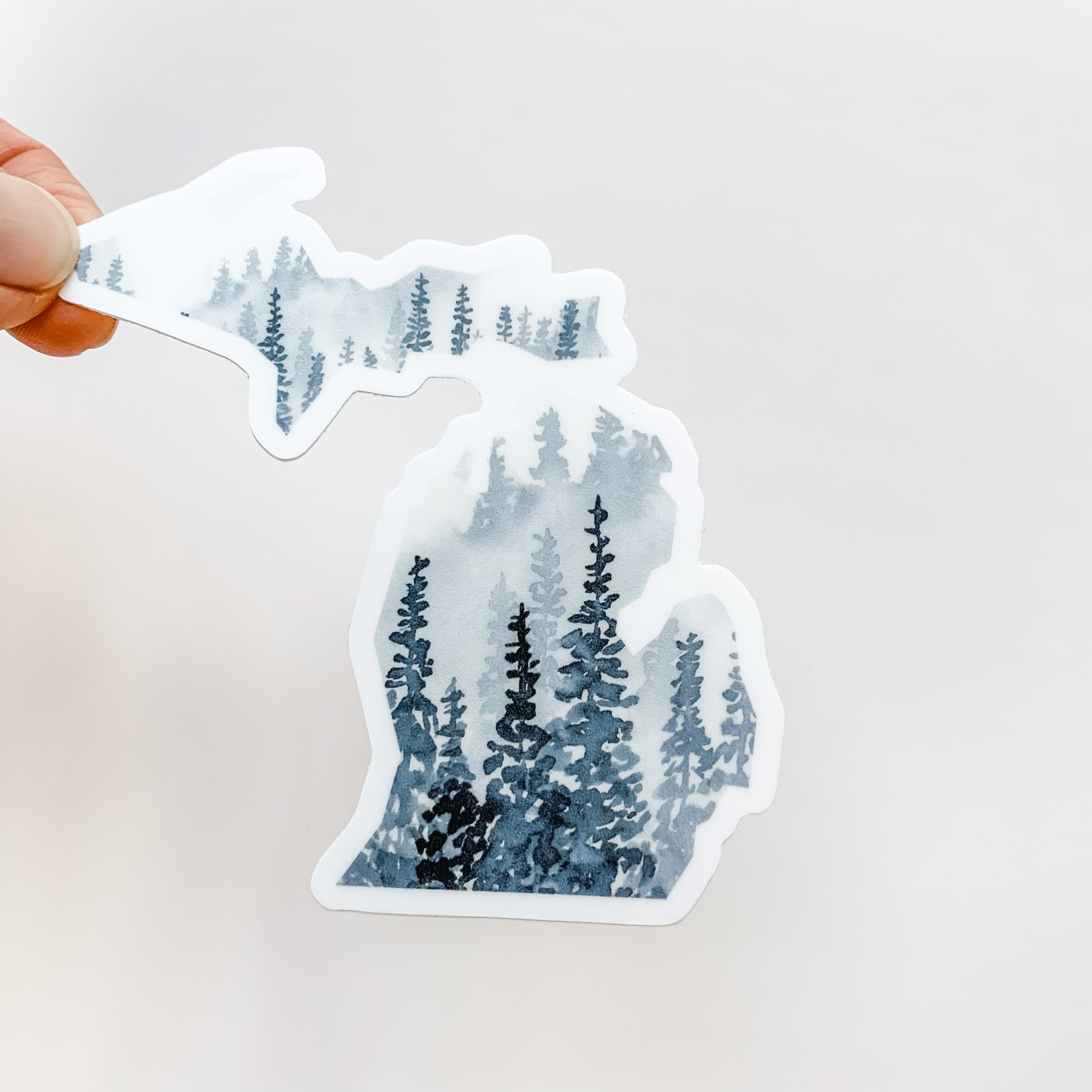 Michigan State Forest Gray Sticker Decal – Wildflower Paper Company