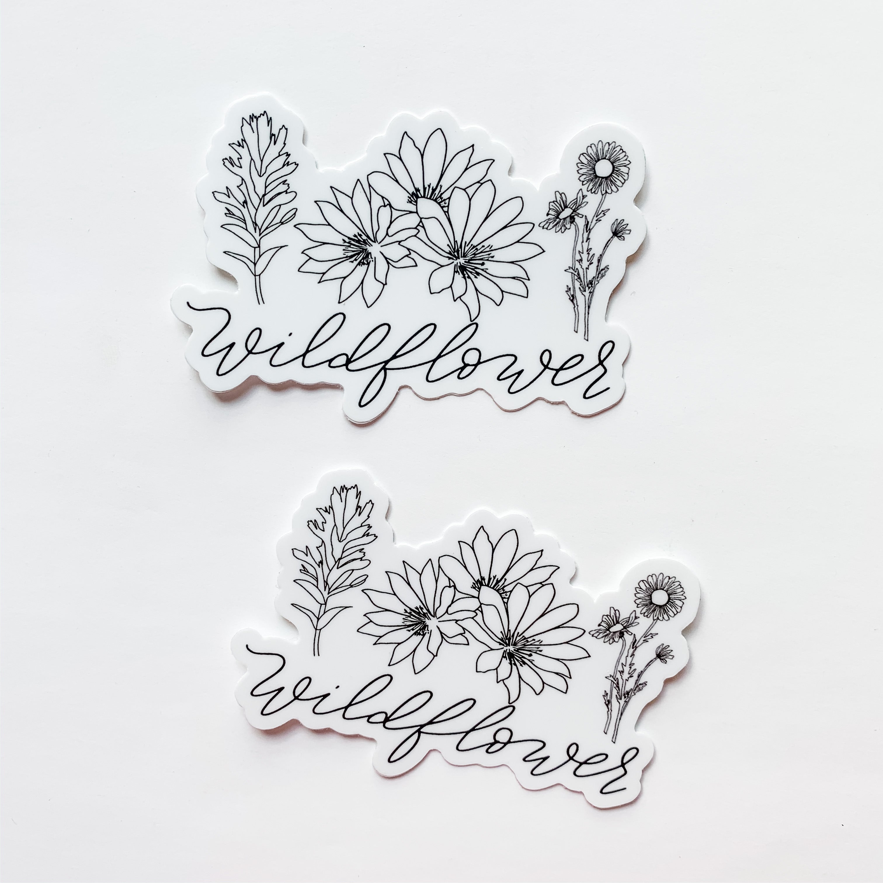 Wildflower Trio Hand Lettered Sticker Decal – Wildflower Paper Company