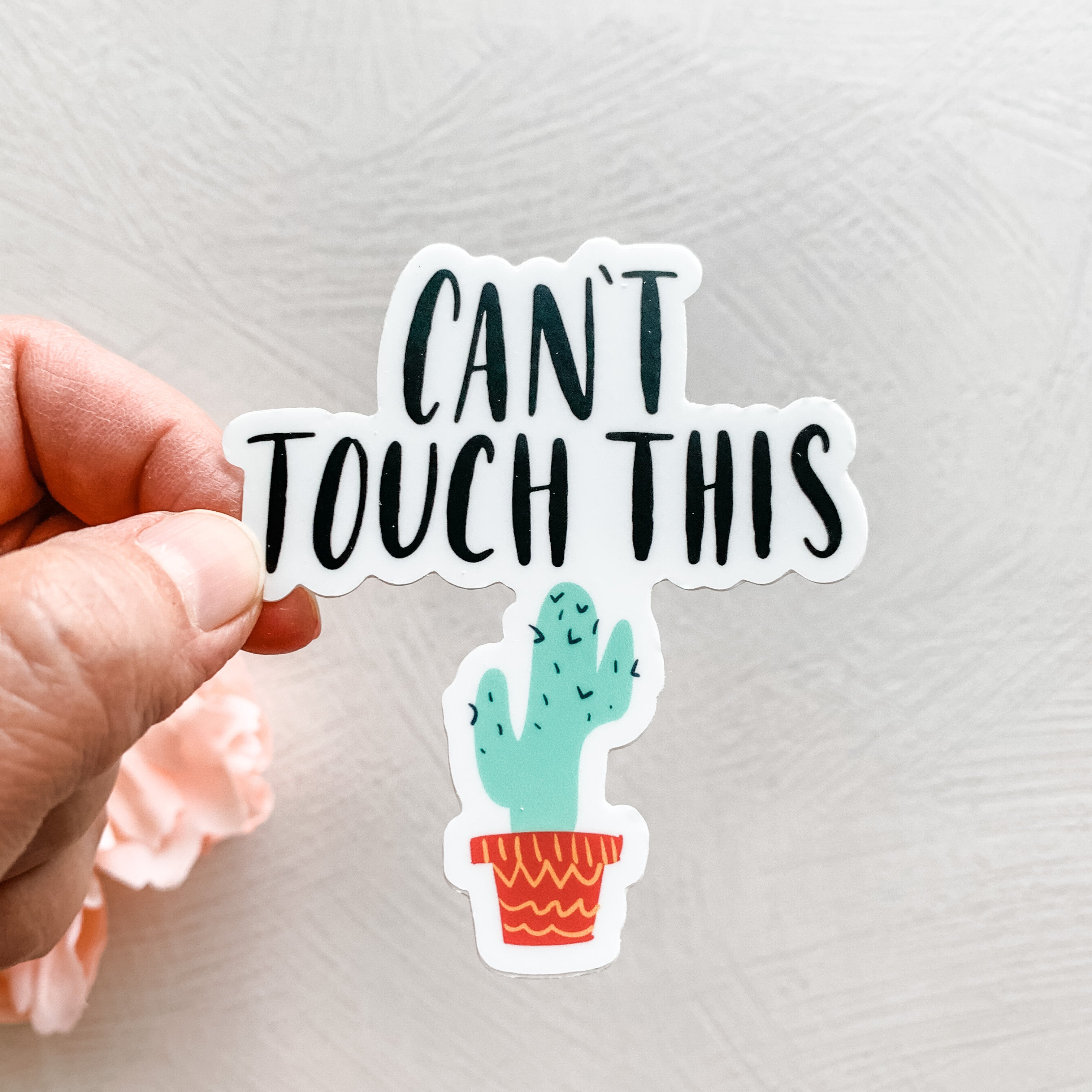 Can't Touch This Cactus Sticker Decal – Wildflower Paper Company