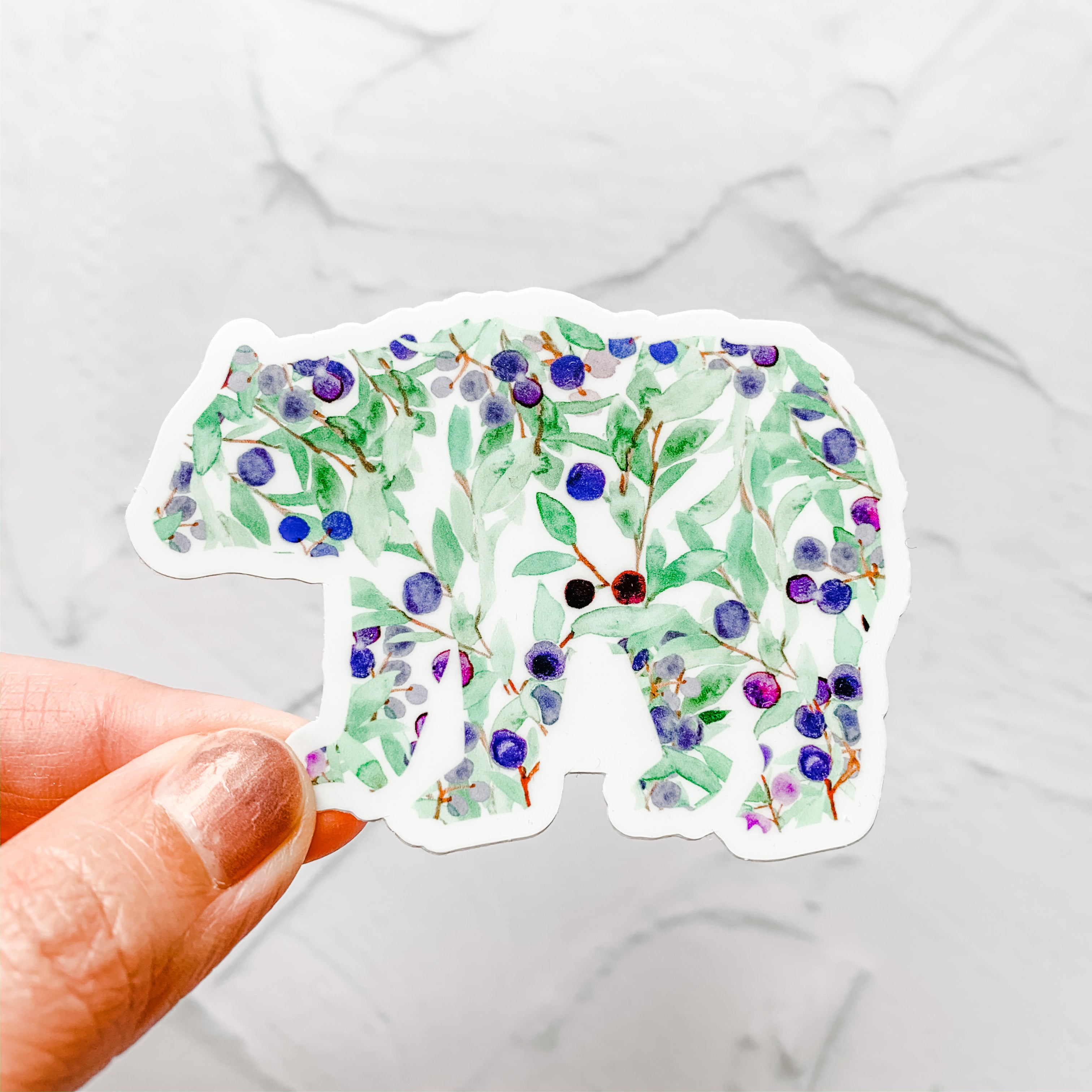 Huckleberry Bear Sticker Decal – Wildflower Paper Company