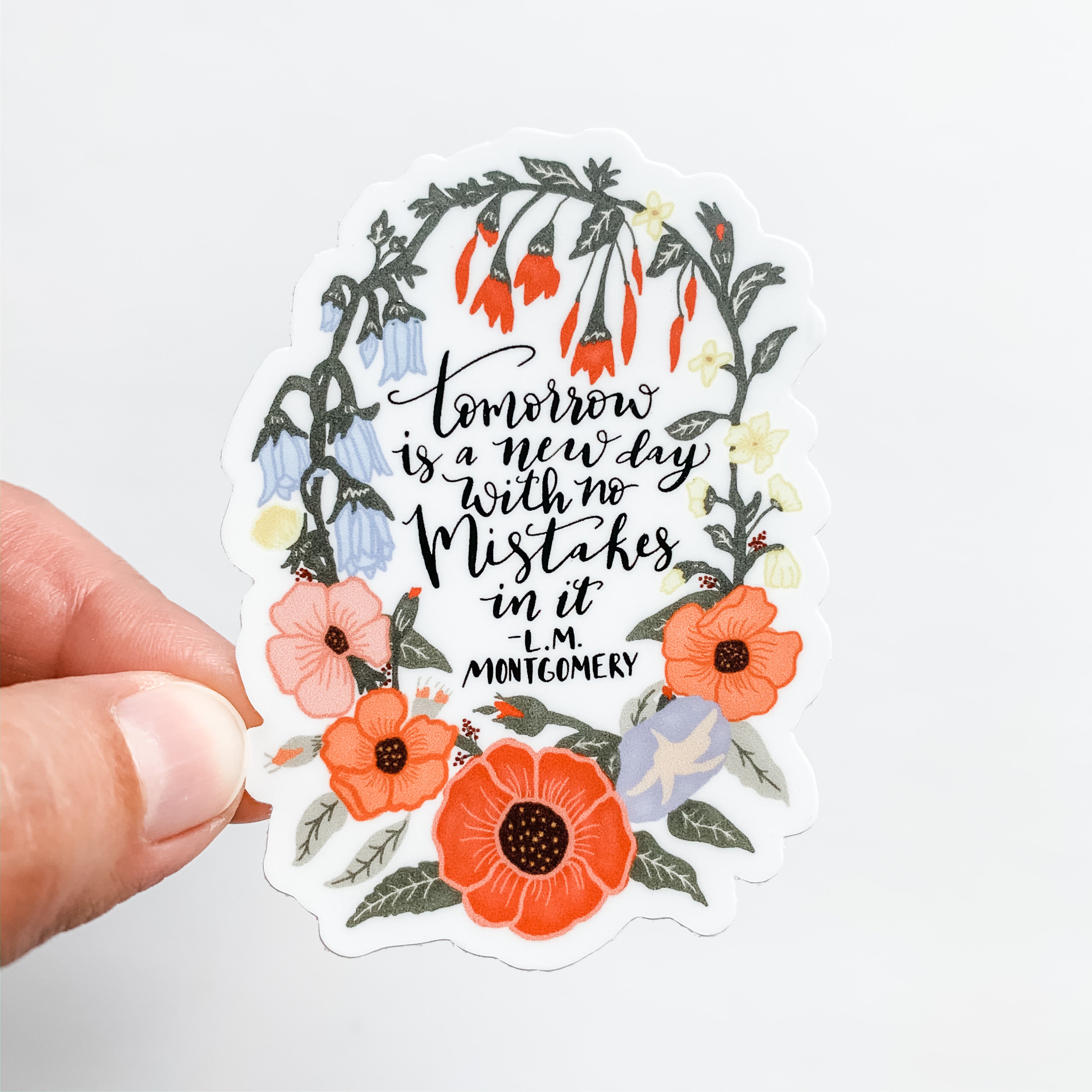 New Day Floral Sticker Decal – Wildflower Paper Company